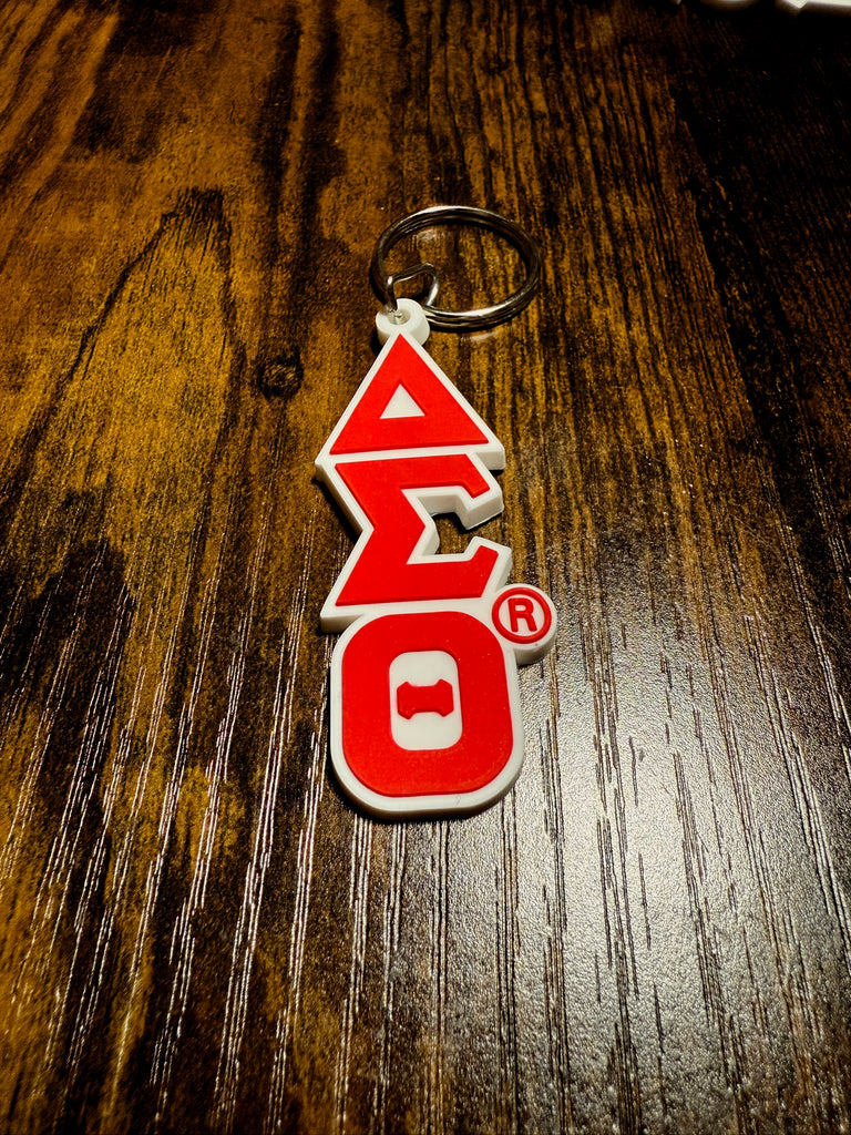 Delta Sigma Theta and Omega Psi Phi Letter Key Chain Bundle