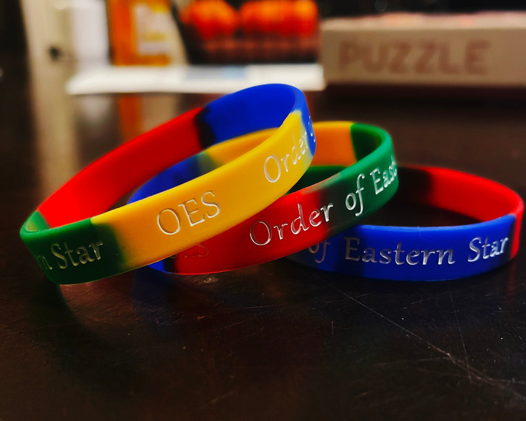 OES Bracelet / Order of the Eastern Star Bracelet / OES Rubber / Soft ...