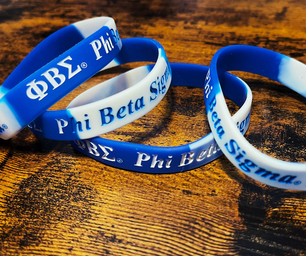 Phi Beta Sigma Bracelet Wristband / Phi Beta Sigma Soft PVC Bracelet ...